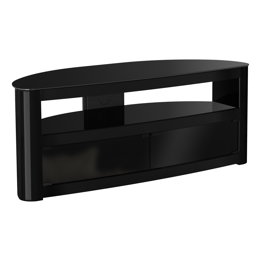 FS125BURXB: Affinity Premium - Burghley Curved TV Stand (Gloss Black ...